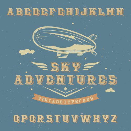 Sky font Vector Images & Graphics for Commercial Use | VectorStock