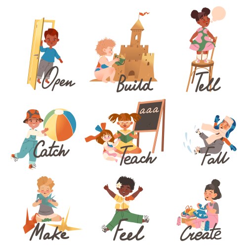 Verb Cartoon Vector Images (over 240)