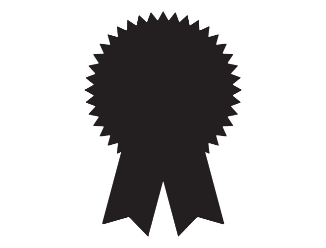 Award medal silhouette art Royalty Free Vector Image Award medal silhouette art Royalty Free Vector Image
