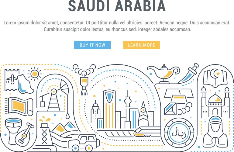 Saudi arabia Royalty Free Vector Image - VectorStock