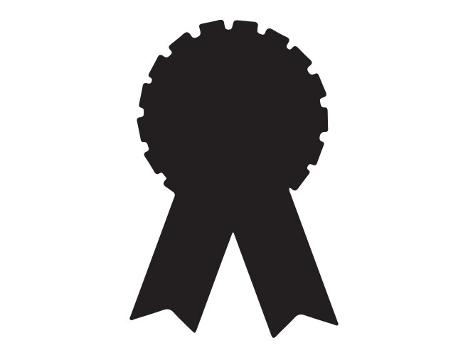 Award medal silhouette art Royalty Free Vector Image Award medal silhouette art Royalty Free Vector Image