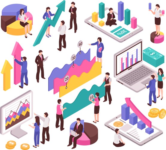 Business competition concept Royalty Free Vector Image