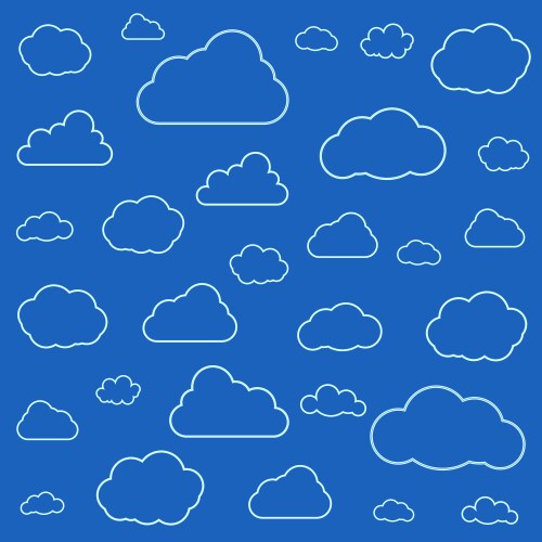 Japanese clouds Royalty Free Vector Image - VectorStock
