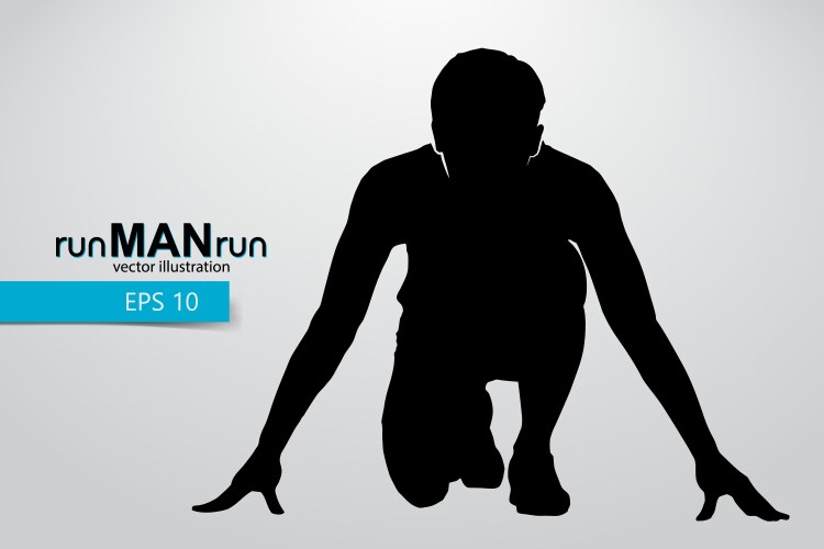 Start running athletic prepare Royalty Free Vector Image