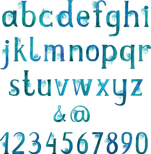 Watercolor Numbers Vector Images (over 3,700)