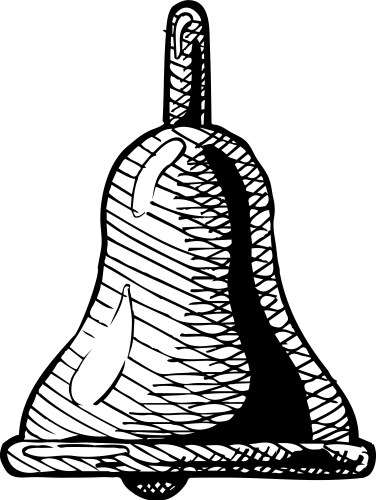 Ring bell cartoon Royalty Free Vector Image - VectorStock