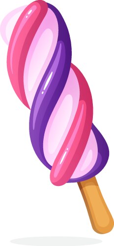 Fruit popsicle ice lolly Royalty Free Vector Image