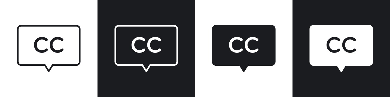 Closed Caption Icon Vector Images (over 1,200)