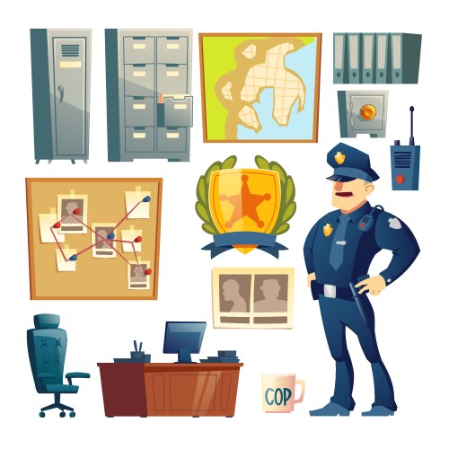 Police Station Cartoon Vector Images (over 1,300)