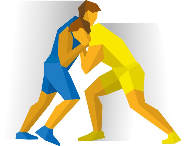 Greco Roman Freestyle Wrestling Vector Images (over 140)