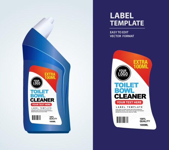 Label and packaging template design Royalty Free Vector