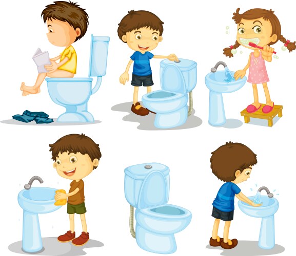 Bathroom Cartoon Vector Images (over 30,000)