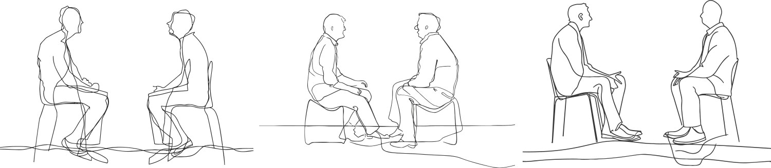 Two People Talking Drawing Vector Images (over 540)
