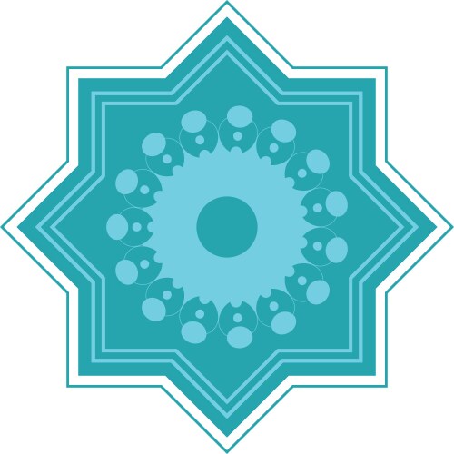 Islamic star Royalty Free Vector Image - VectorStock