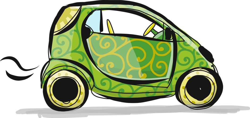 Car sketch Royalty Free Vector Image - VectorStock