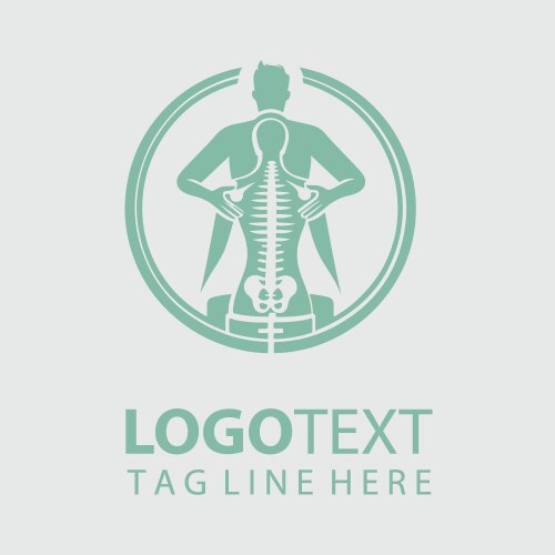 Chiropractor logo Royalty Free Vector Image - VectorStock