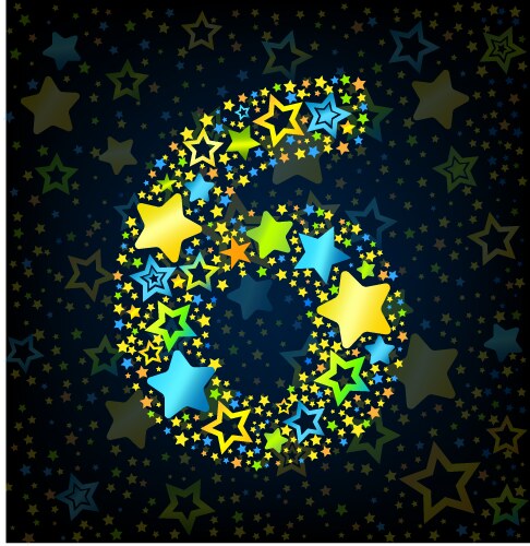 Number 6 Cartoon Vector Images (over 3,100)