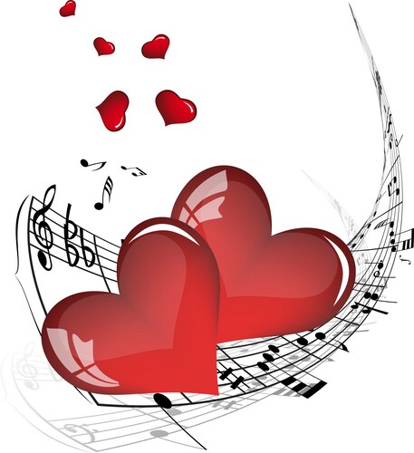 Red heart free drawing-cartoon valentines day Vector Image