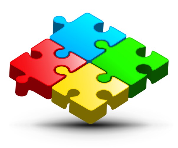 Jigsaw puzzle Royalty Free Vector Image - VectorStock