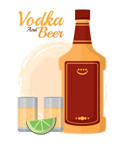Alcohol drink vodka Royalty Free Vector Image - VectorStock