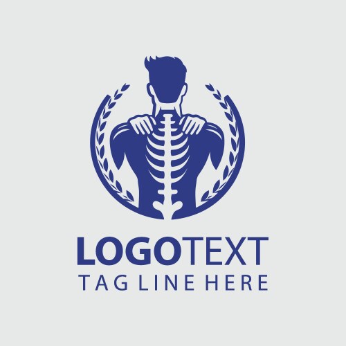 Chiropractor logo Royalty Free Vector Image - VectorStock