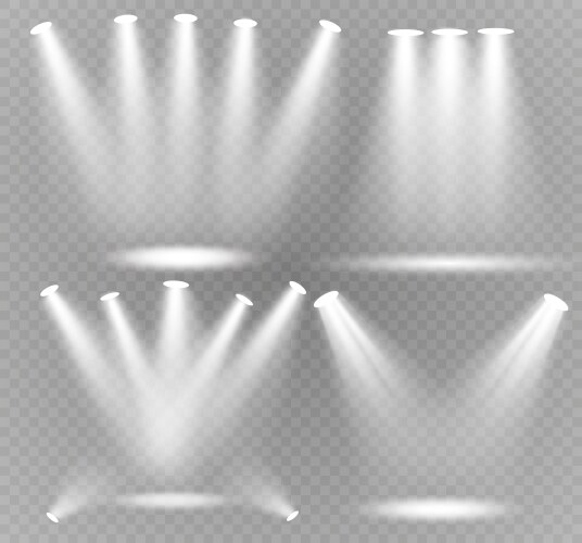 Spotlight lighting light source studio Royalty Free Vector