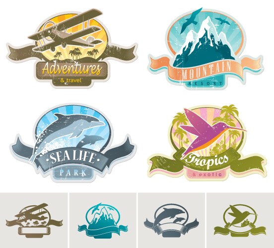 Vintage Labels & Emblems Royalty Free Vector Image