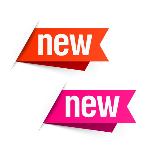New labels Royalty Free Vector Image - VectorStock