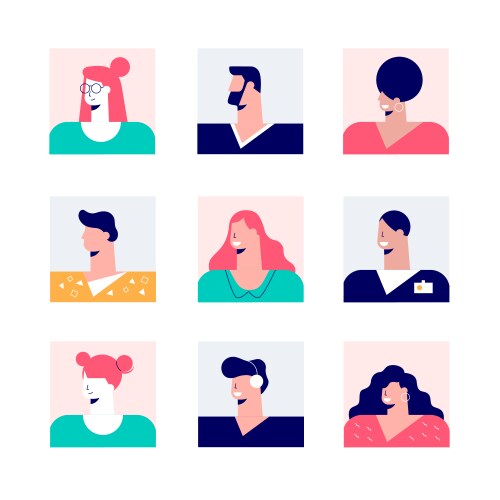 Avatar Square Vector Images (over 8,600)