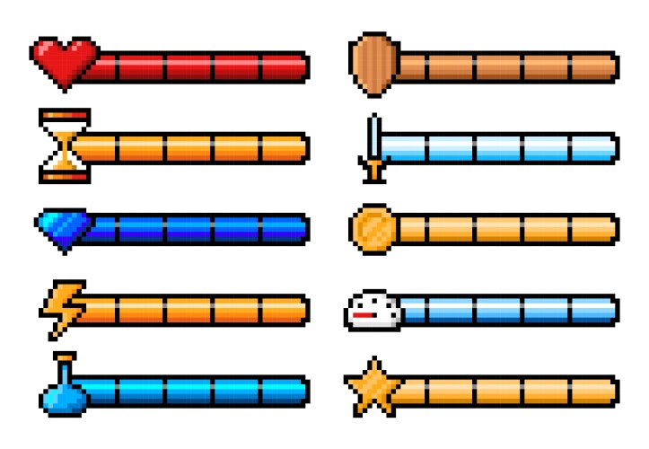 Diamond Sword Pixel Art Vertical