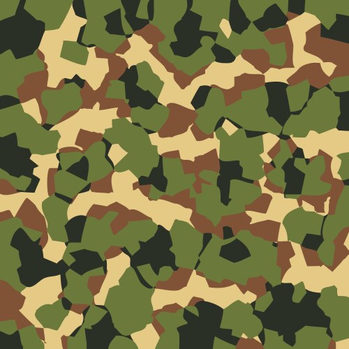Cute Camo Cat Pattern Royalty Free Vector Image