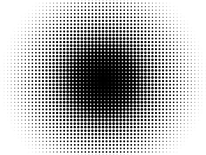 Radial halftone pattern texture background Vector Image