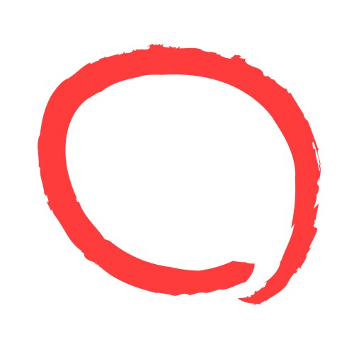 Red brush stroke underline Royalty Free Vector Image