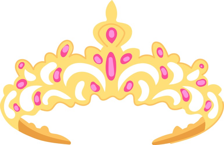 Queen tiara cartoon Royalty Free Vector Image - VectorStock