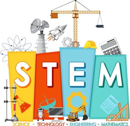 A stem and element logo Royalty Free Vector Image