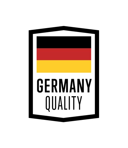 Made in germany icon with german flag map Vector Image