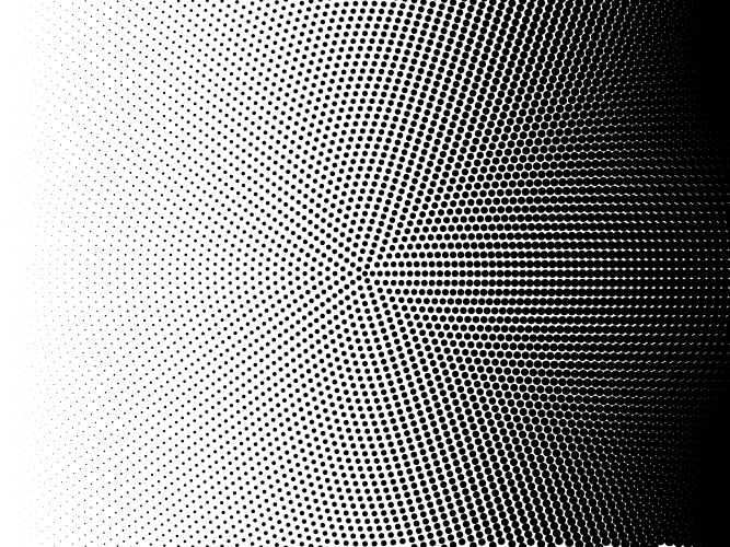 Radial halftone pattern texture background Vector Image