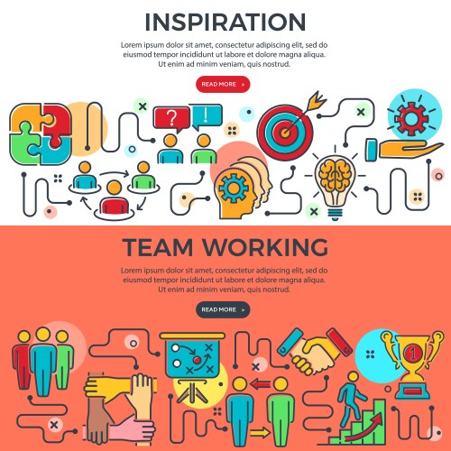 Enhance your projects with teamwork collaboration Vector Image