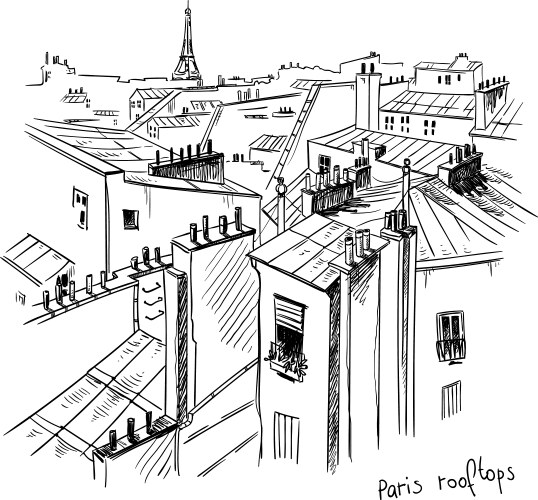 Paris Line Drawing Vector Images (over 1,900)
