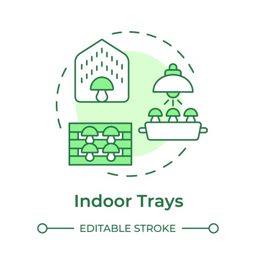 Temperature control soft green concept icon Vector Image