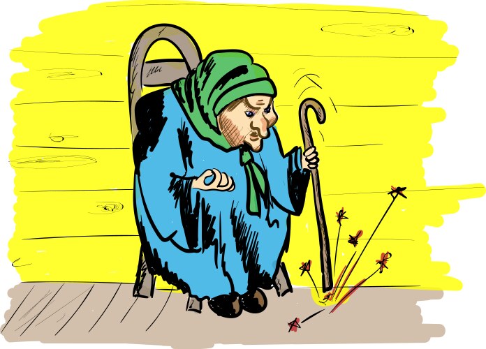 Cartoon Baba Yaga Vector Images (48)