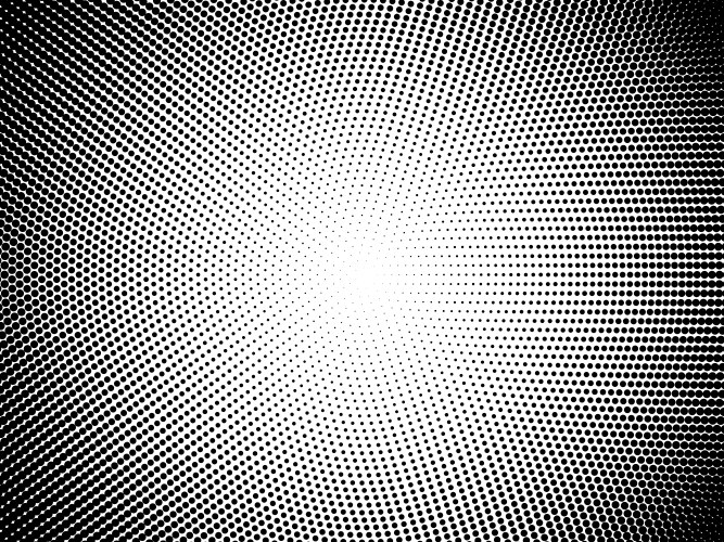 Radial halftone pattern texture background Vector Image