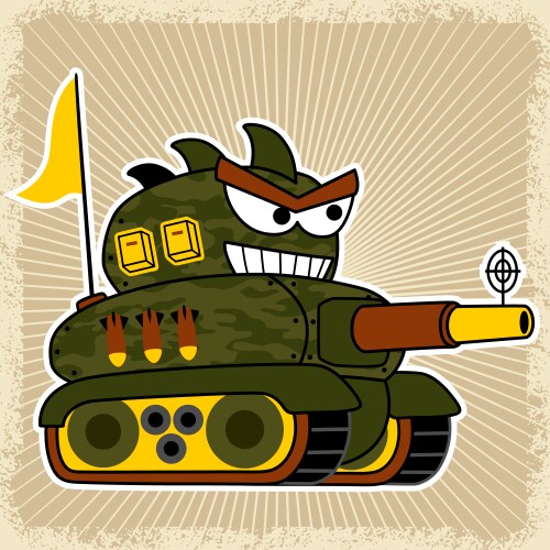 Cartoon rocket robot go to outer space Royalty Free Vector