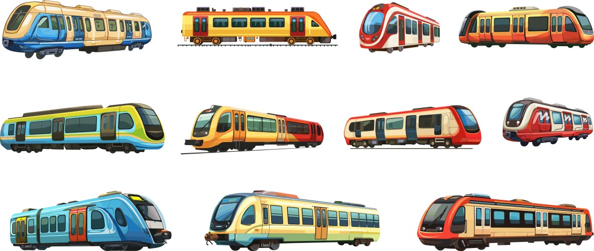 Cartoon Passenger Train
