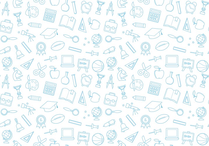 School background in drawing style Royalty Free Vector Image