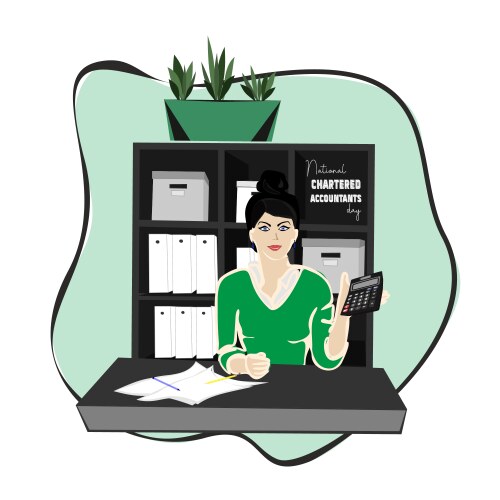 Happy secretary day banner design template Vector Image