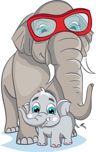 Baby elephant Royalty Free Vector Image - VectorStock