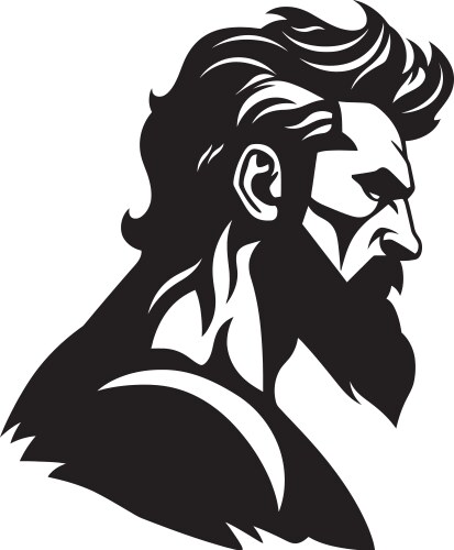 Battletitan iconic hero design musclewarrior Vector Image