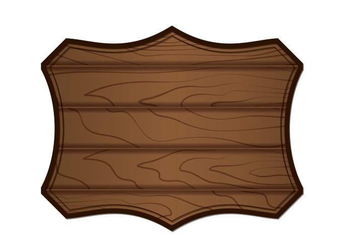 Plywood plate in rustic old style wooden Vector Image