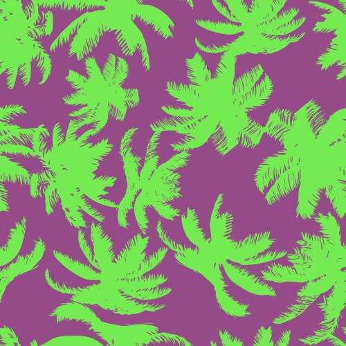 Hawaii beach tee print with palm tree t-shirt Vector Image
